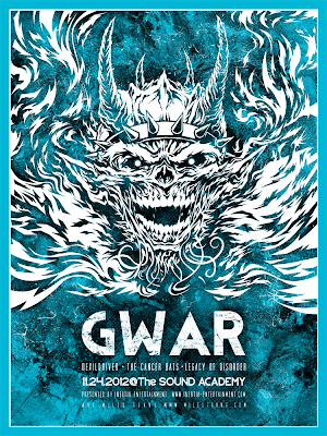 INSIDE THE ROCK POSTER FRAME BLOG: GWAR Toronto Poster by Miles Tsang ...