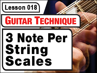 GUITAR TECHNIQUE 018: 3 Note Per String Scales | Creative Guitar Studio