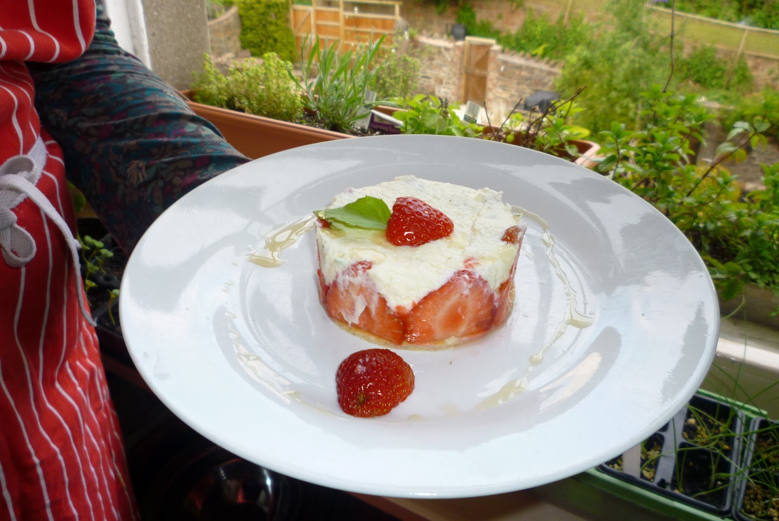 Nice tasty strawberries are around, it is time to prepare un fraisier ...