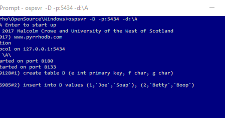 Pyrrho DBMS: Composite Database example with details