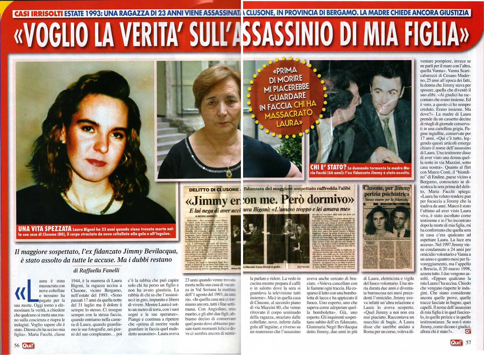 Volandocontrovento - il blog di Massimo Prati -: Laura Bigoni e gli omicidi compiuti da "non si ...