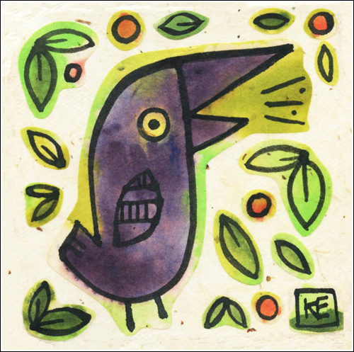 My Owl Barn: Kate Endle's New Ink Collage Series