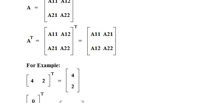 36 Find Transpose Of Matrix Calculator Triciarayan