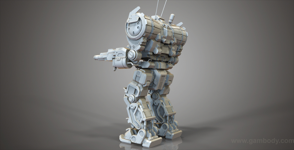 MWO Zeus Mech 3D Model | Assembly | Nixon's 3D Models