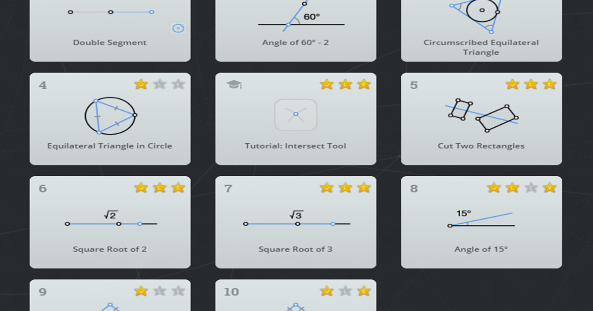 Three J's Learning: Delta Pack the uncreative way (euclidea series)
