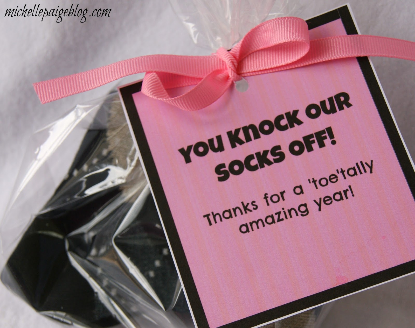 michelle paige blogs: Teacher Appreciation-- You Knock Our Socks Off!