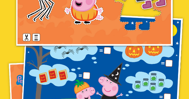Have a Spooktacular Halloween with Peppa Pig {Free Printable Coloring ...