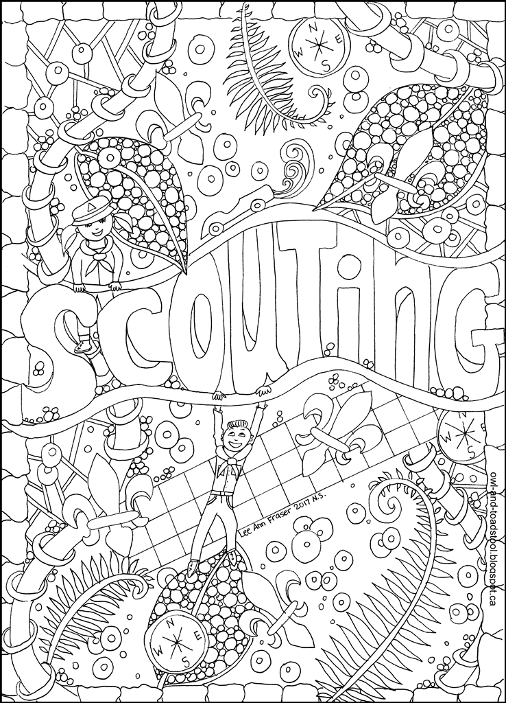 Owl & Toadstool: Girl Guides and Scout Doodles