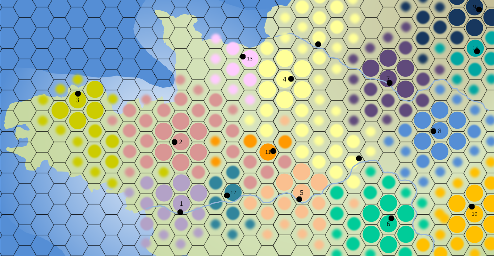 Coins and Scrolls: OSR: Fast Mapping: Part 1, Kingdom -> County Level