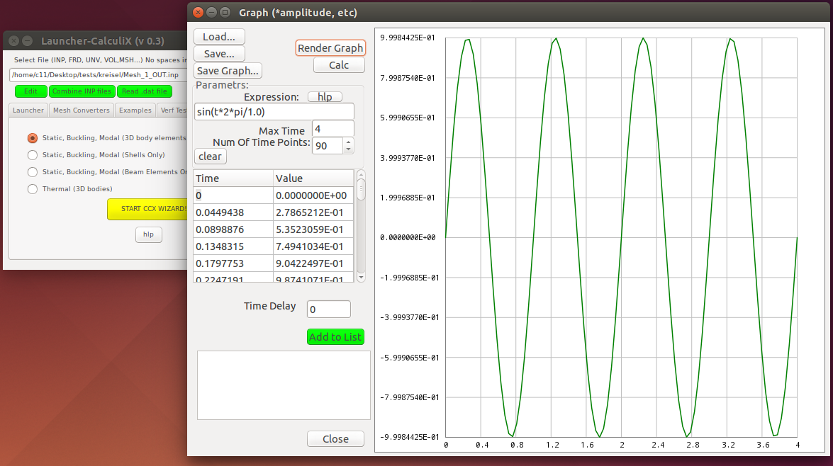 CalculiX - Free Finite Element Software: Wizard for CalculiX - Screenshots
