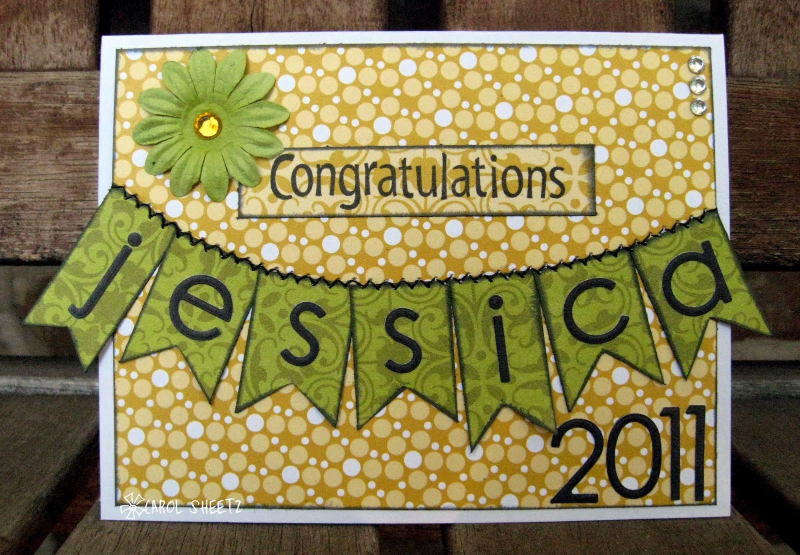 Crazy For Crafting!: Congratulations Jessica - 2011