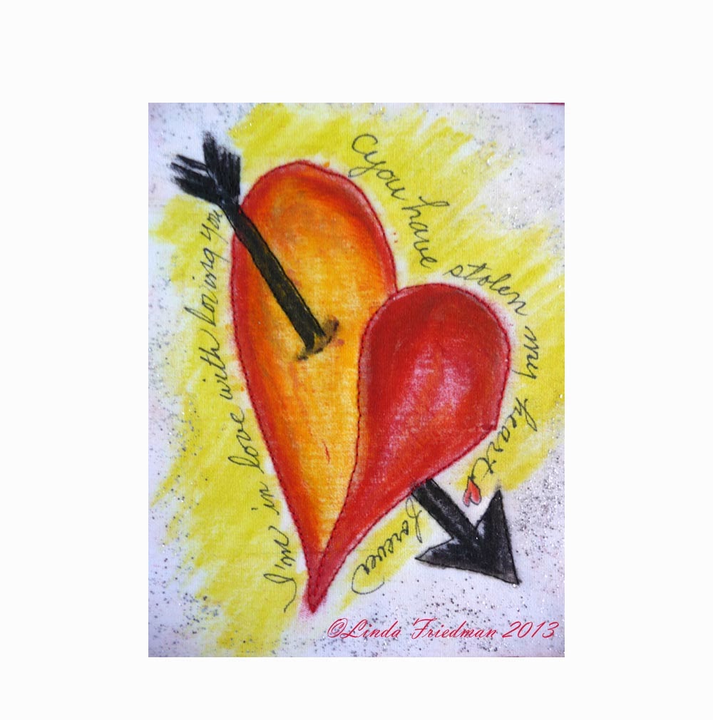 Linda's Art Quilts: A Heart Emerges in November