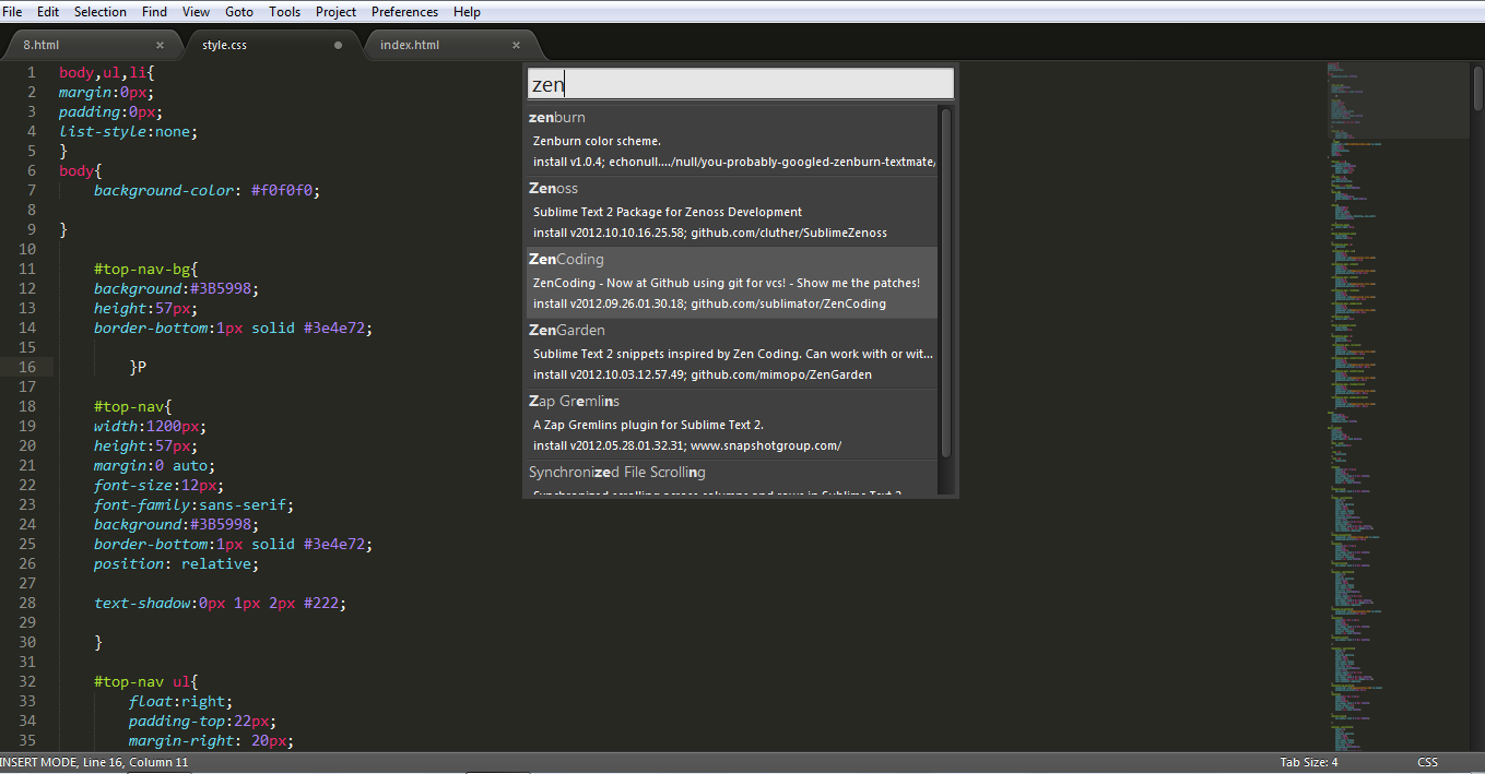sublime text 2 zen coding tutorial:code faster | thewwwdesigners