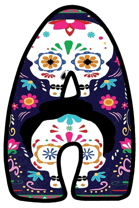 Día de los Muertos Letters. Letras del Día de los Muertos. - Oh my ...