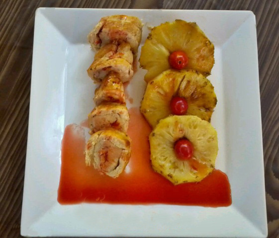 Pollo relleno con piña en salsa de tamarindo ~ Recetas Gratis, Recetas ...