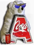 Alfabeto de Coca Cola con osos polares. - Oh my Alfabetos!