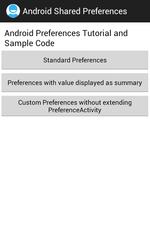 Programmers Sample Guide Android Shared Preferences Example Using