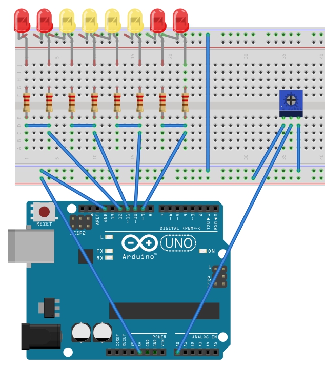 Whitelist 7 Arduino Strobe Light Effect
