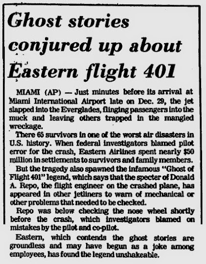Report from the Florida Zone: The Ghosts of Flight 401