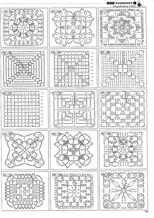 Tina's handicraft : 2018 designs & charts for motifs