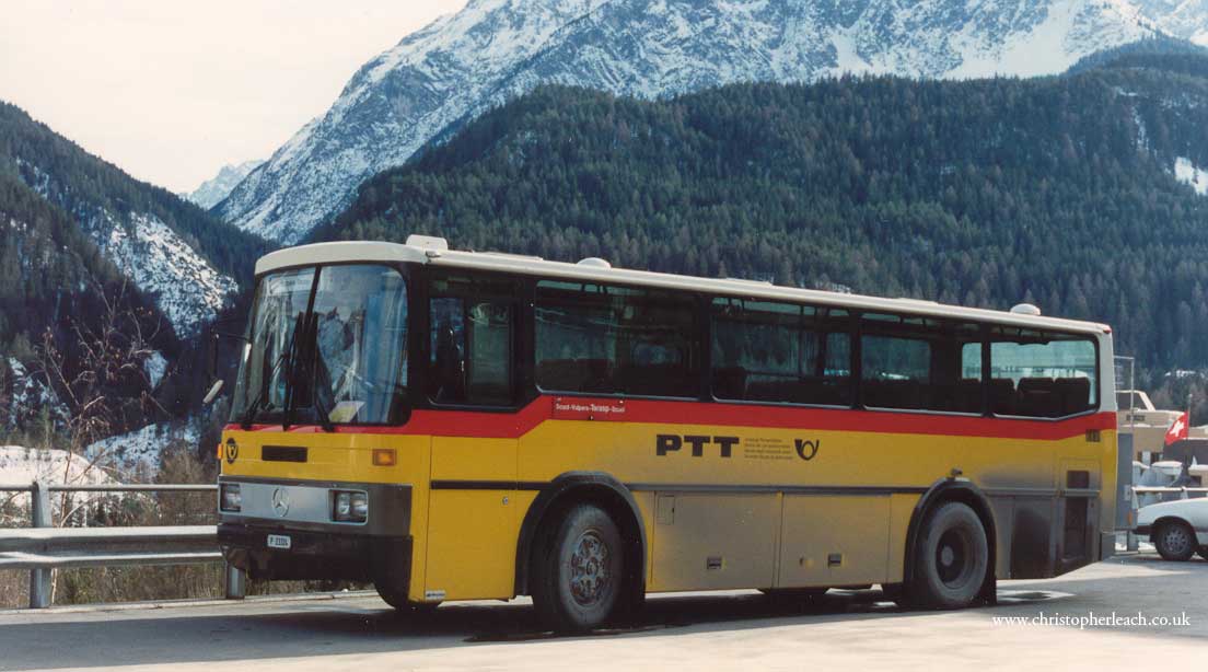 Busworld Photography: PTT: A Swiss Post Bus Rarity at Scoul