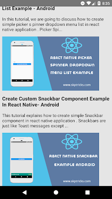 Rendering Raw HTML in your React Native application | SKPTRICKS