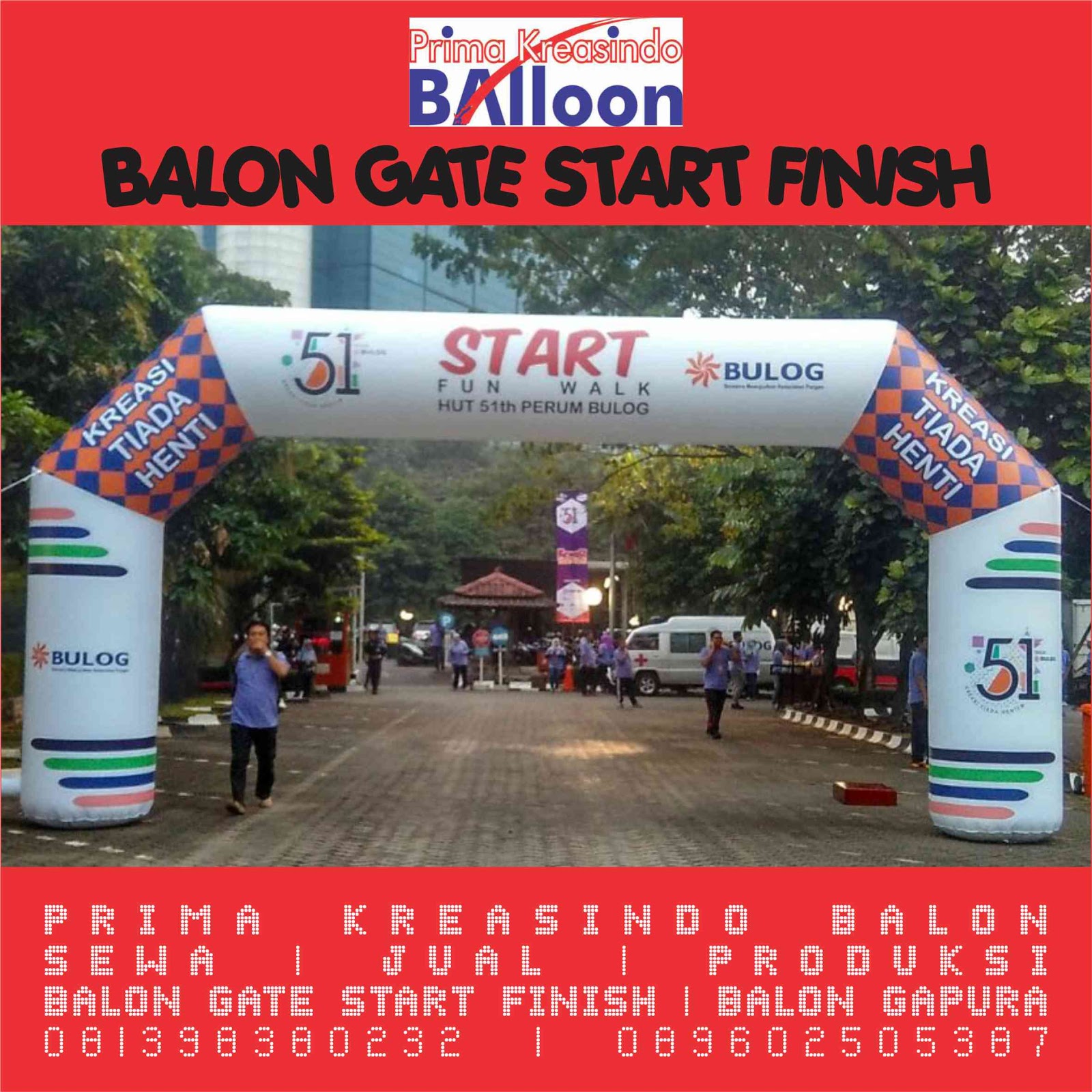 PRIMA KREASINDO BALLOON: Balon gate start finish DKI