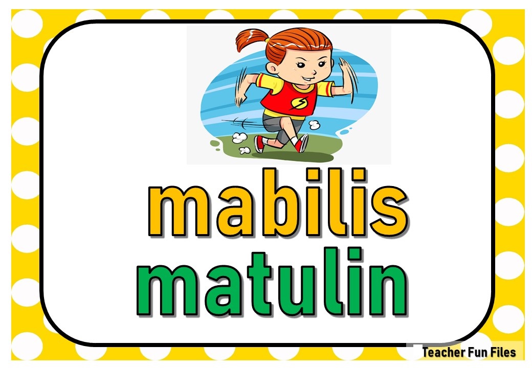 Teacher Fun Files: Mga Salitang Magkasingkahulugan Flashcards