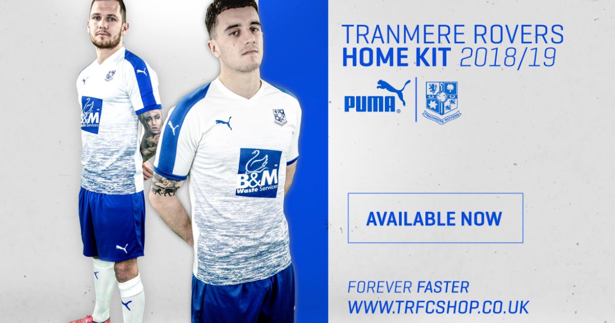 Tranmere Rovers 18-19 Home Kit Released - Footy Headlines