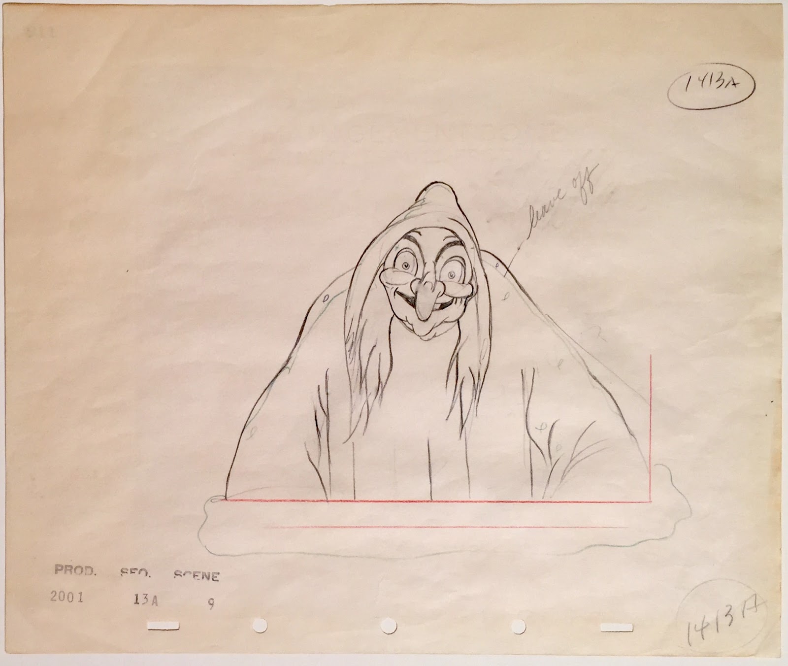 Animation Collection: Original Production Drawing of the Old Hag (The ...