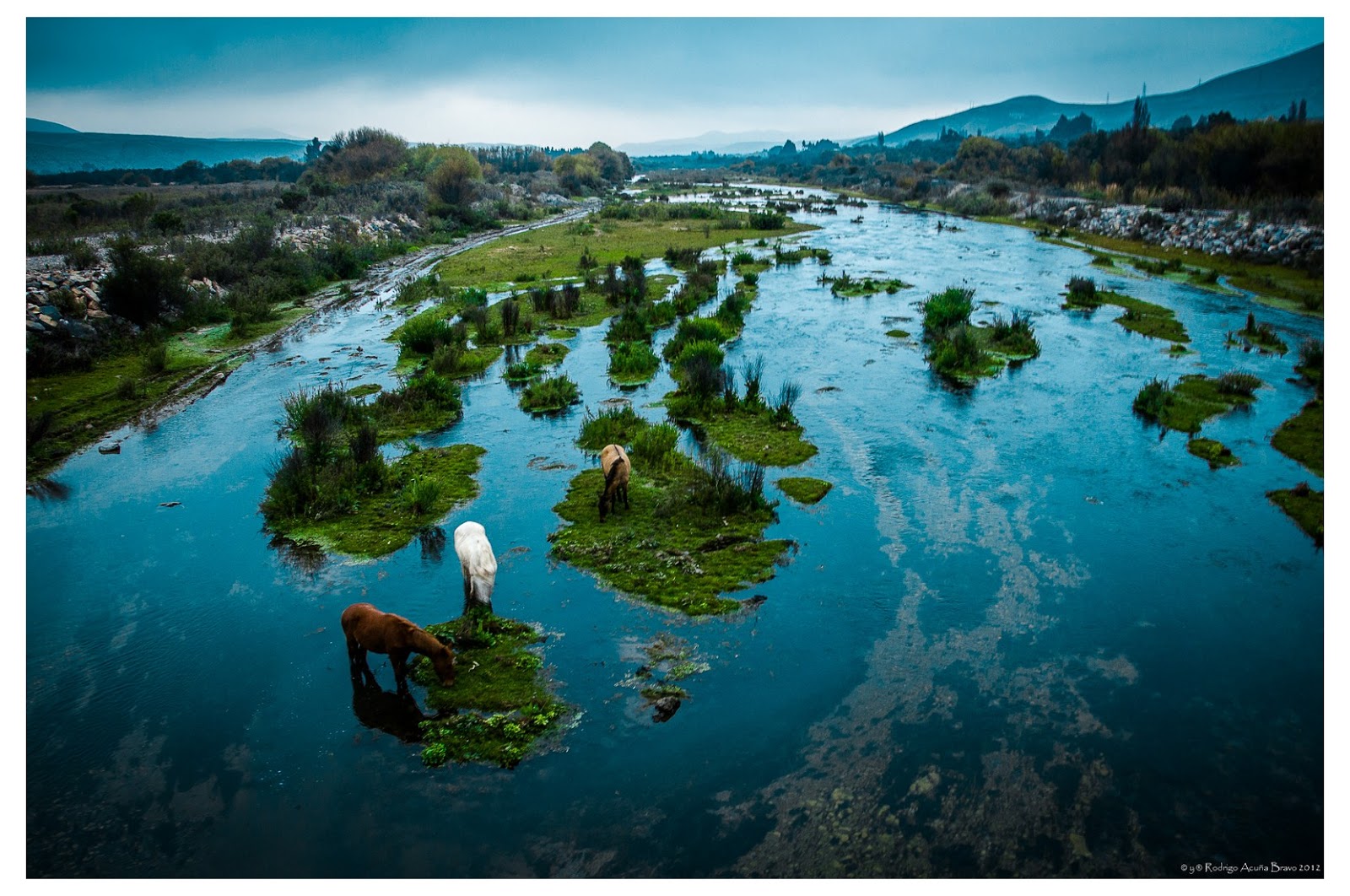 Atardecer sobre el Río Huasco - Luces & Sombras