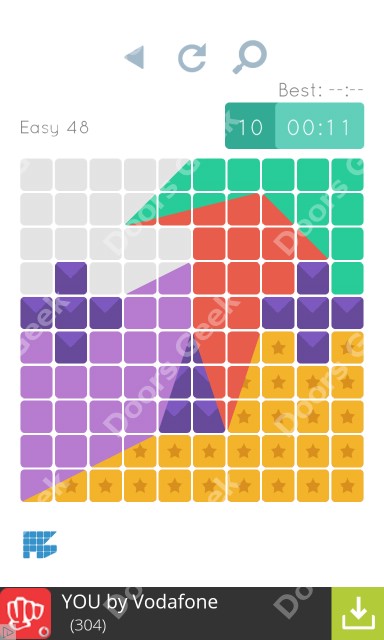 Blocks & Shapes [Easy] Level 48 Solution ~ Doors Geek