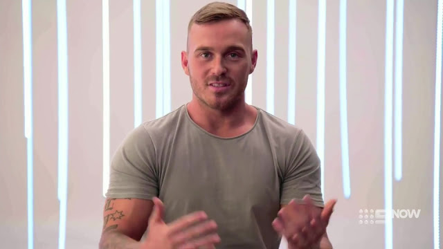 ausCAPS: Eden Dally shirtless in Love Island Australia 1-01 "Episode 01"