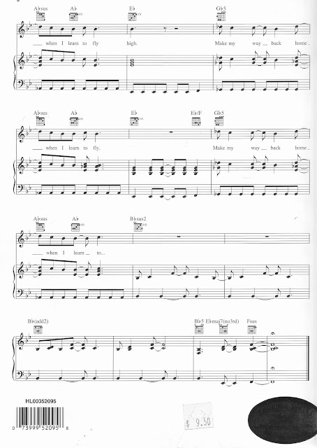 Learn to fly - Foo Fighters - Partitura para piano - Partituras de ...