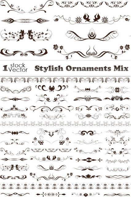 Quality Graphic Resources: Ornaments Vector Mix