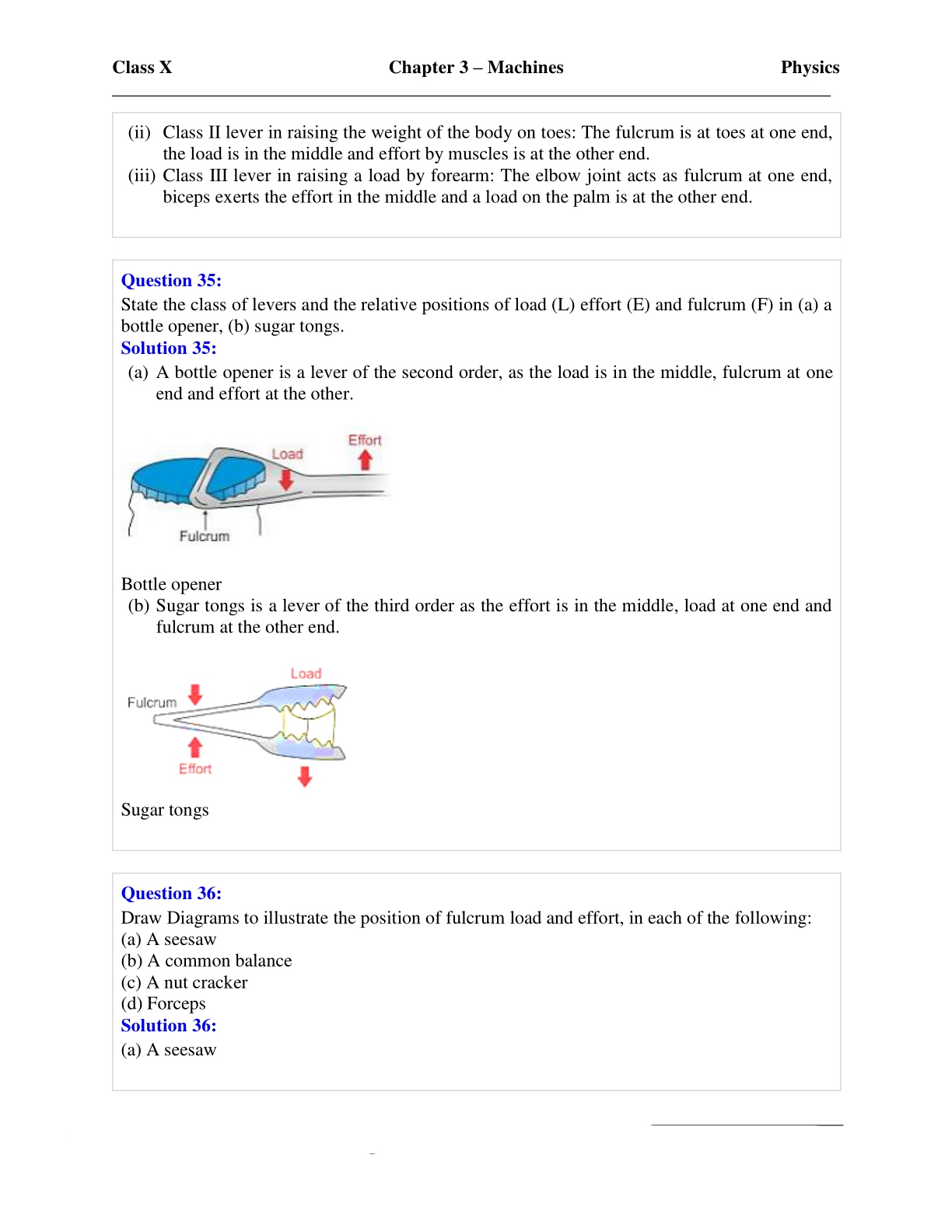 Concise Physics Class 10 ICSE Solutions Chapter 3 Machine - ICSE HUB