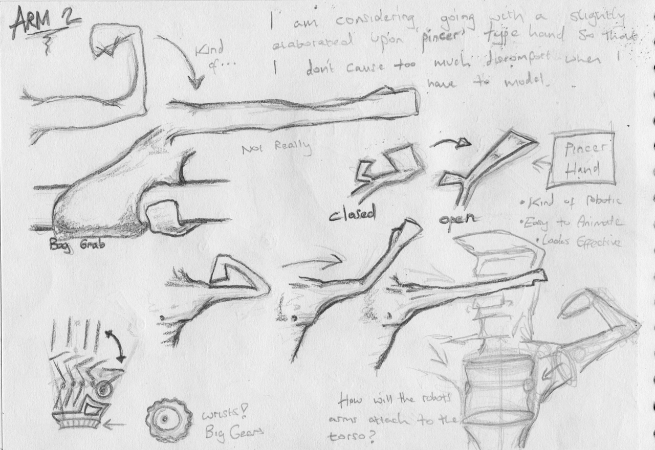 Funny Foibles: Character Development - Robot - Arm