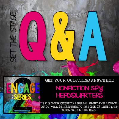 Elementary Shenanigans: Set the Stage to Engage Q&A: Spy Headquarters