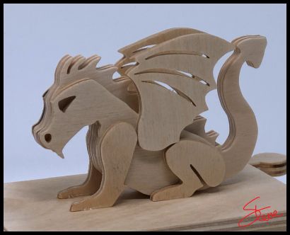Scrollsaw Workshop: Dragon and Sword Box Scroll Saw Pattern.
