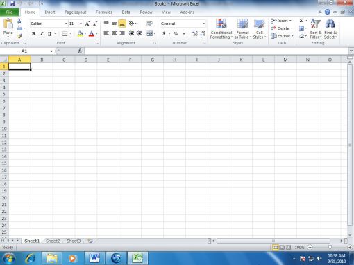 MICROSOFT EXCEL: PANTALLA INICIAL