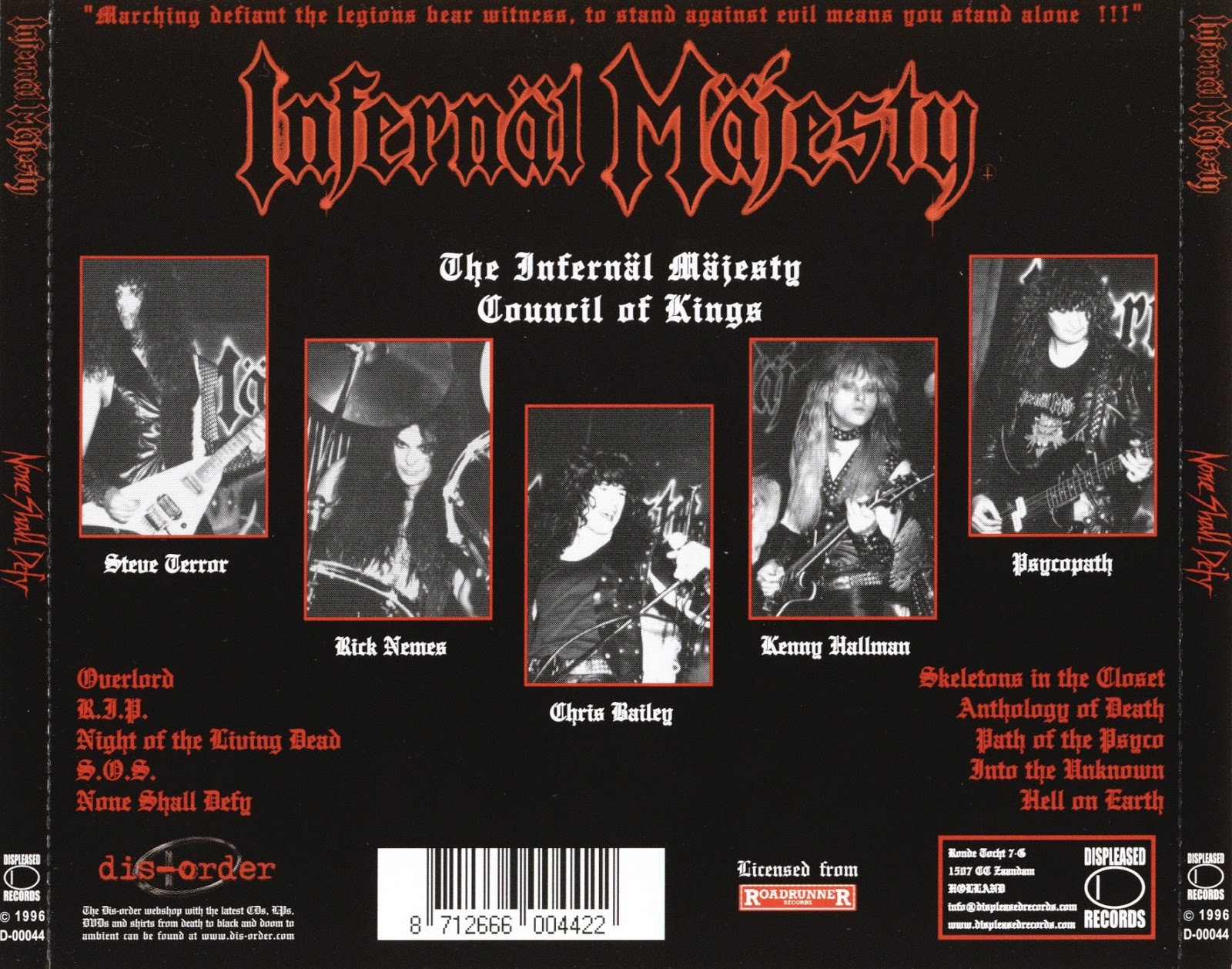 Nightmare be thy Name: Infernal Majesty - None Shall Defy (1987)