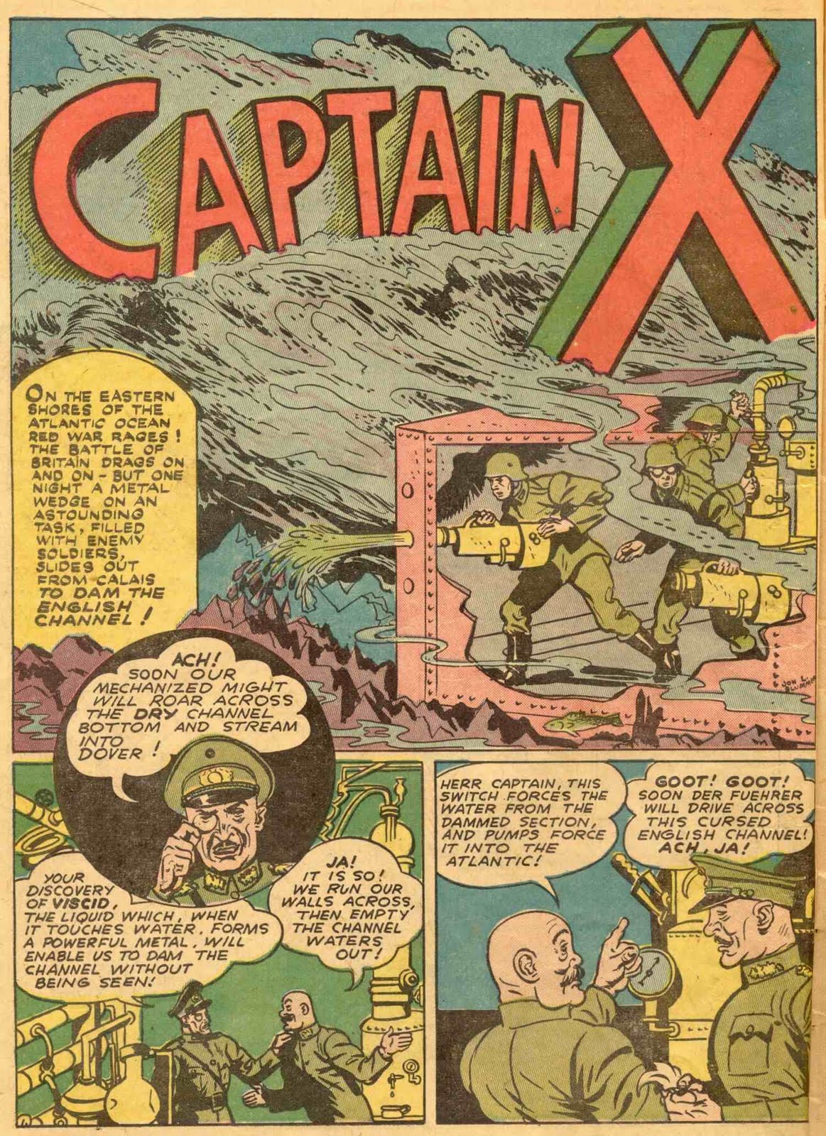 Four-Color Shadows: Captain X-Jon L. Blummer-1941