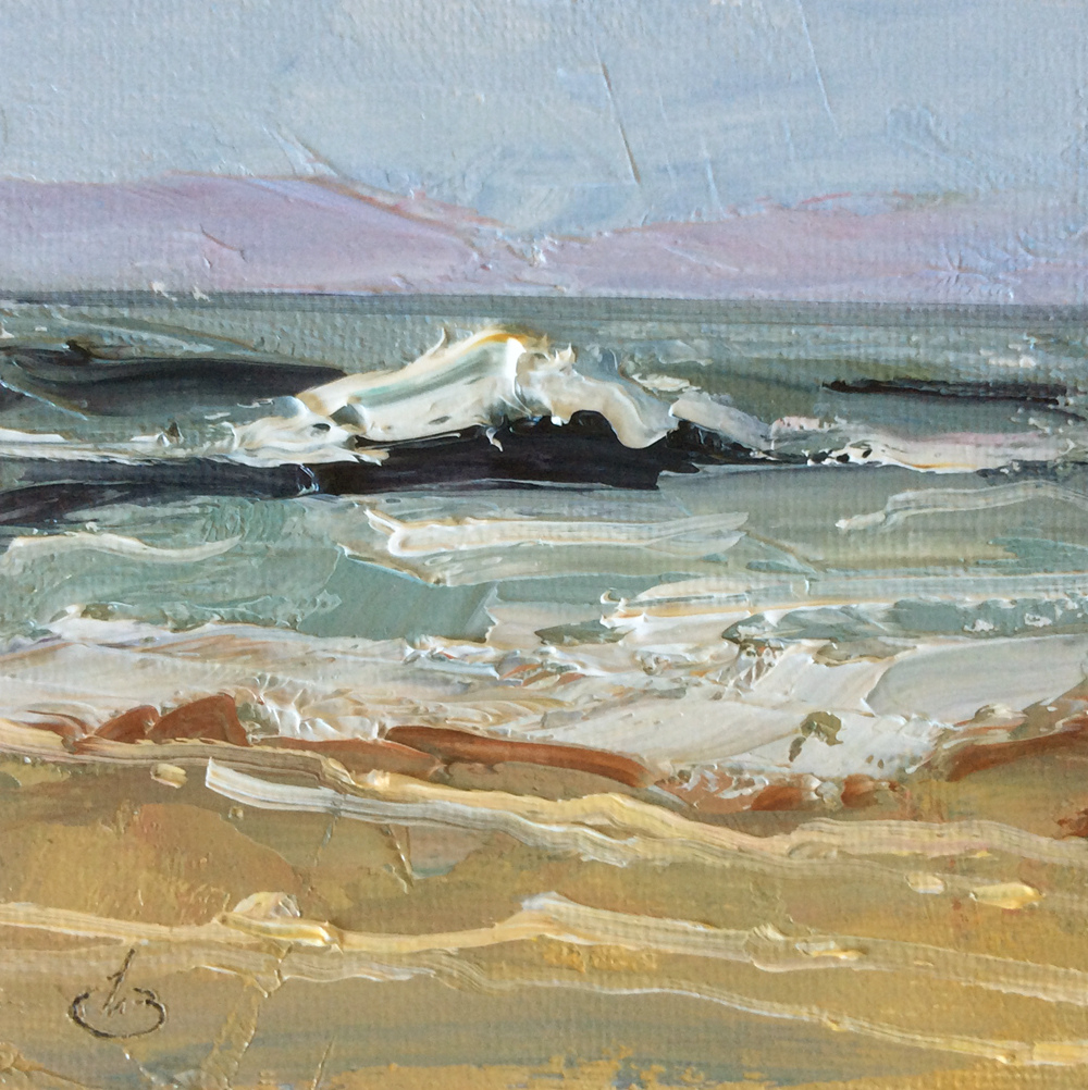 TOM BROWN FINE ART: CALIFORNIA IMPRESSIONIST SEA SCAPE by TOM BROWN
