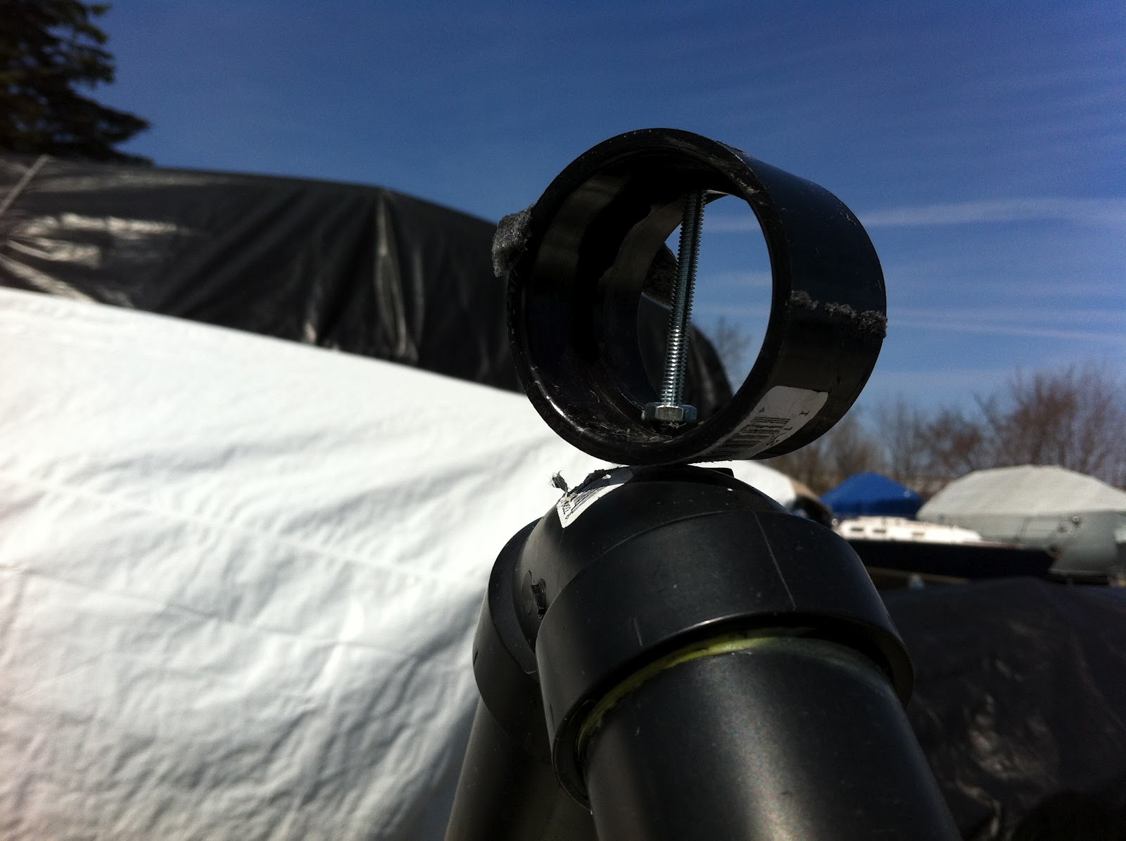 Afloat: PVC Pipe Winter Boat Cover Frame