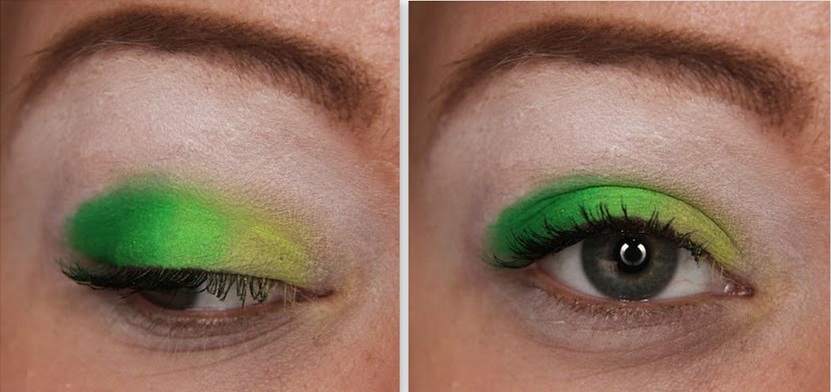Erika MakeUp: Tutorial Verde e Roxo