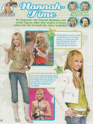 Miley Ray Cyrus: Hannah Montana Fan Magazine Scans