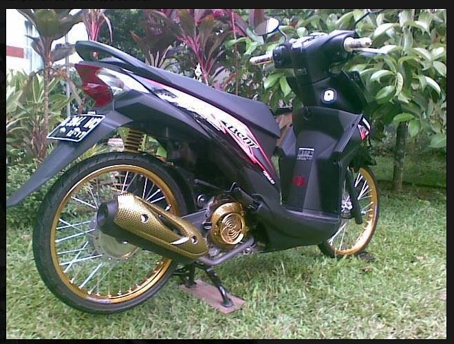 11 Gambar Dan Foto Modifikasi Motor Beat Hitam Tahun 2017 Terpopuler ...