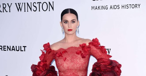 Katy Perry dazzles in a flamenco inspired gown at the amfAR Gala in Cannes