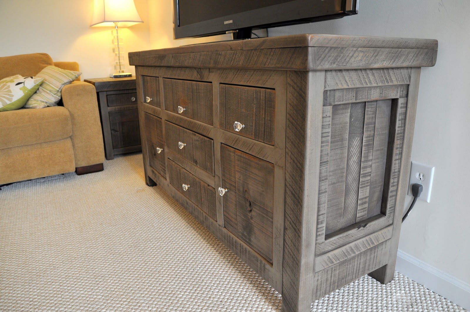 Rustic Entertainment Console | Rustic Buffet | TV Console | Handcrafted ...