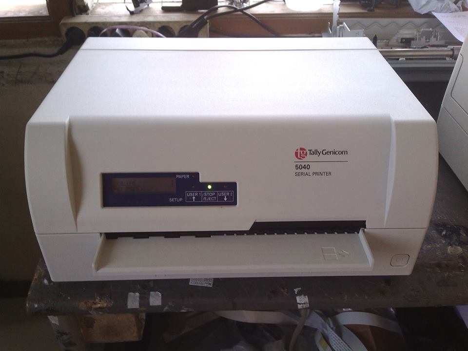 Test Manual Printer Tally Genicom 5040 | Dot matricx
